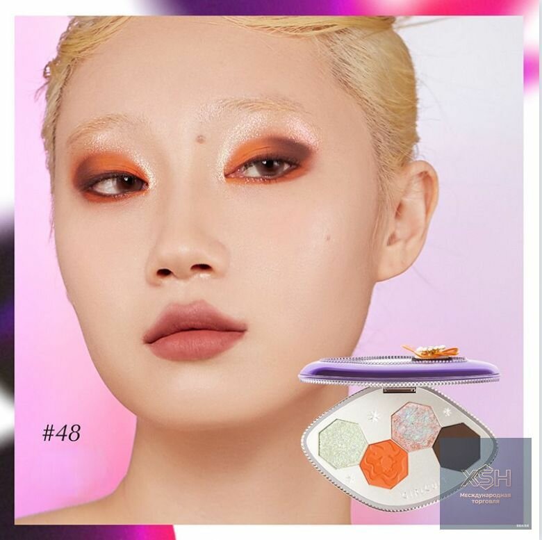 Girlcult Garden Dream Четырехцветная матовая палитра теней для век Chameleon Pearl Aurora