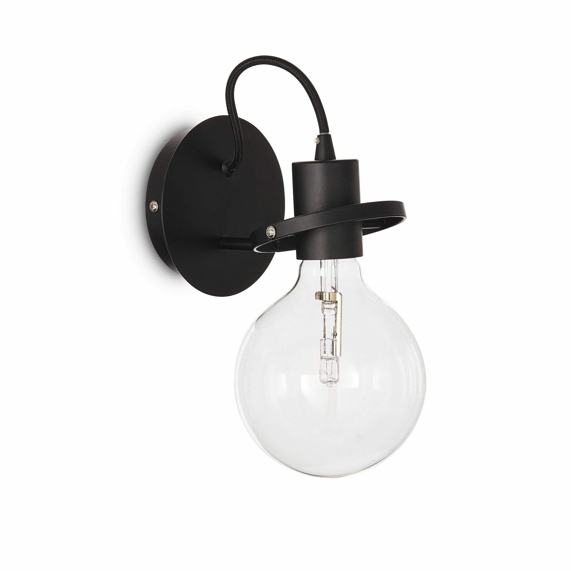 Светильник настенный ideal lux Radio AP1 макс.1х60Вт IP20 E27 230В Черный Металл Ориентируемый119502.
