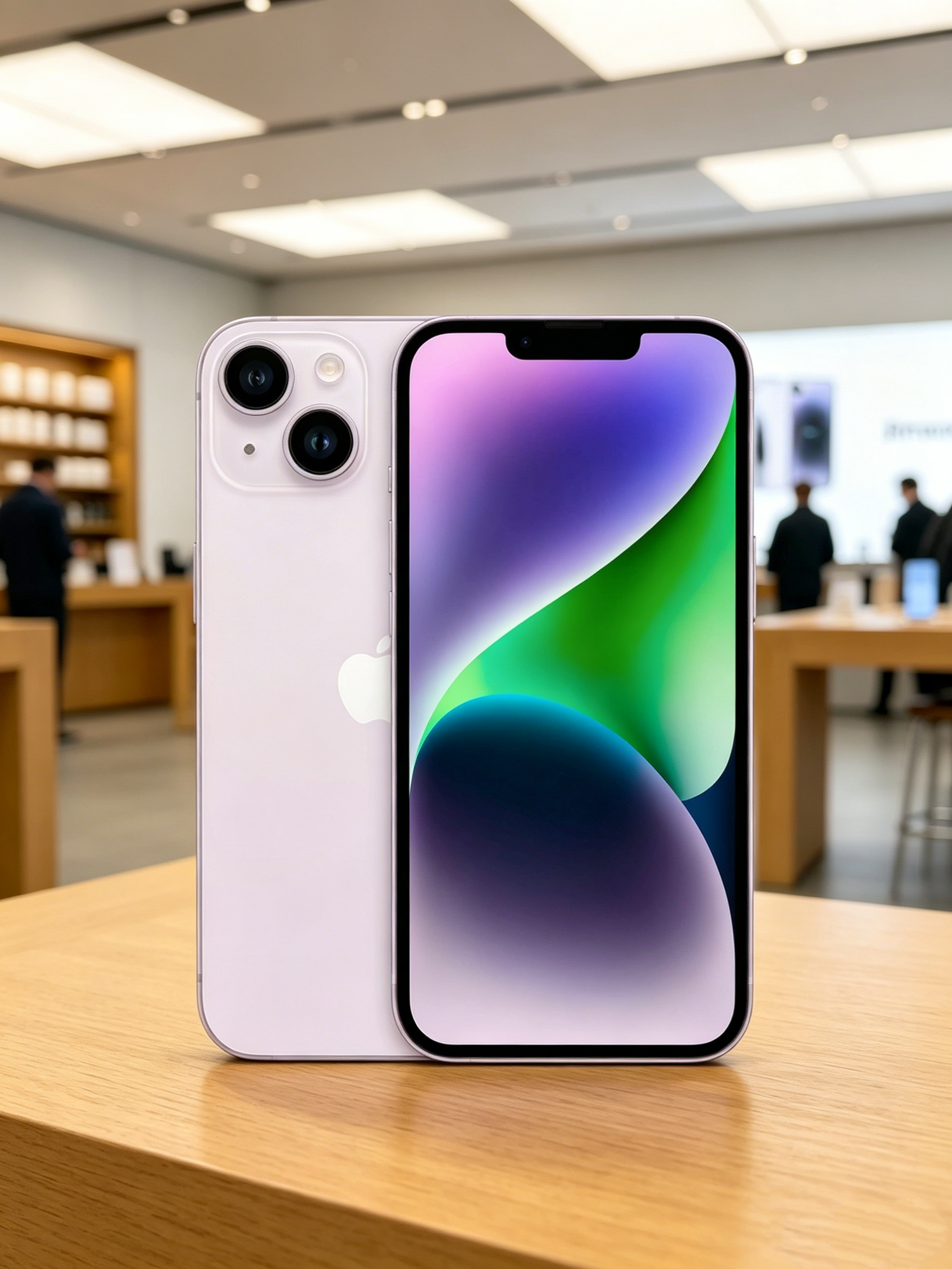 Смартфон Apple iPhone 14 256 ГБ, мощный процессор A15, камера pro ночью, экран OLED 6.1", Purple фиолетовый