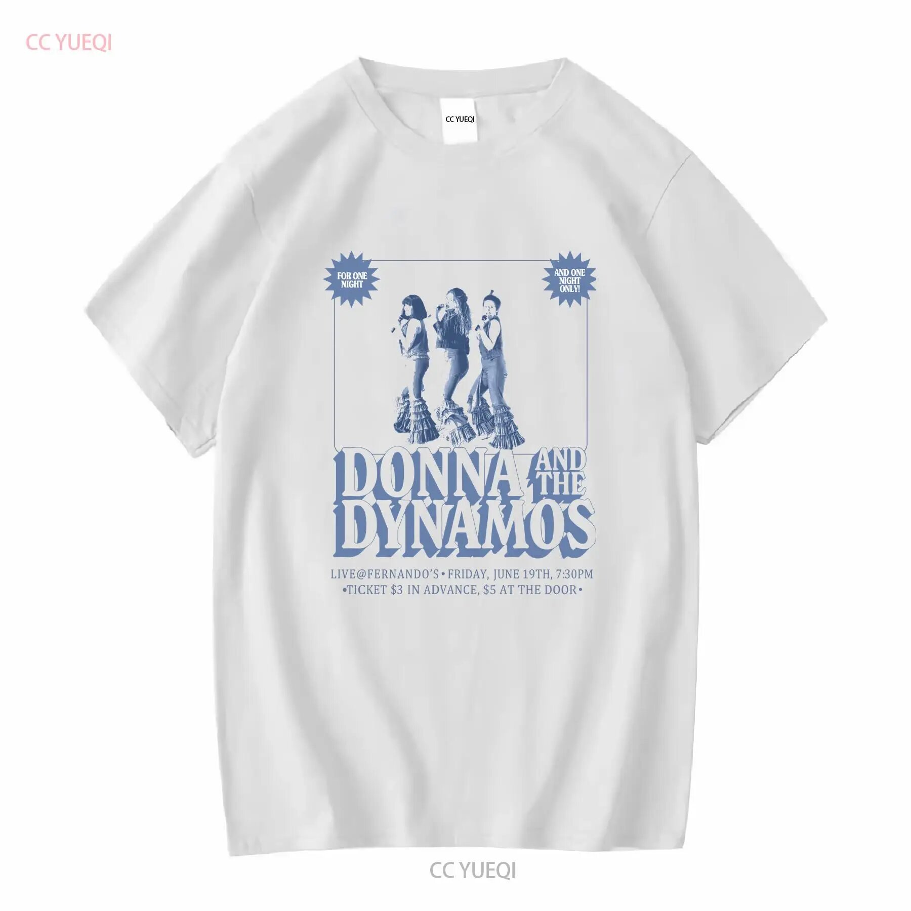 Футболка Donna And The Dynamos CC YUEQI M, Белый, White