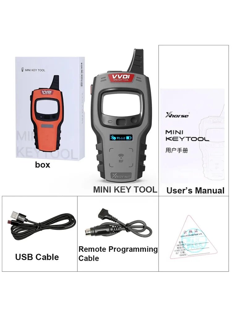 Xhorse VVDI XDKTMGEN MINI Key Tool Глобальная версия без копирования 48 Транспондер (96 бит) Функция без жетонов