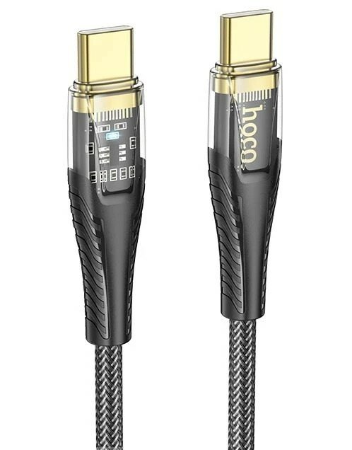 Кабель Hoco USB Type-C - USB Type-C черный 1.2 м 60w — фото 1