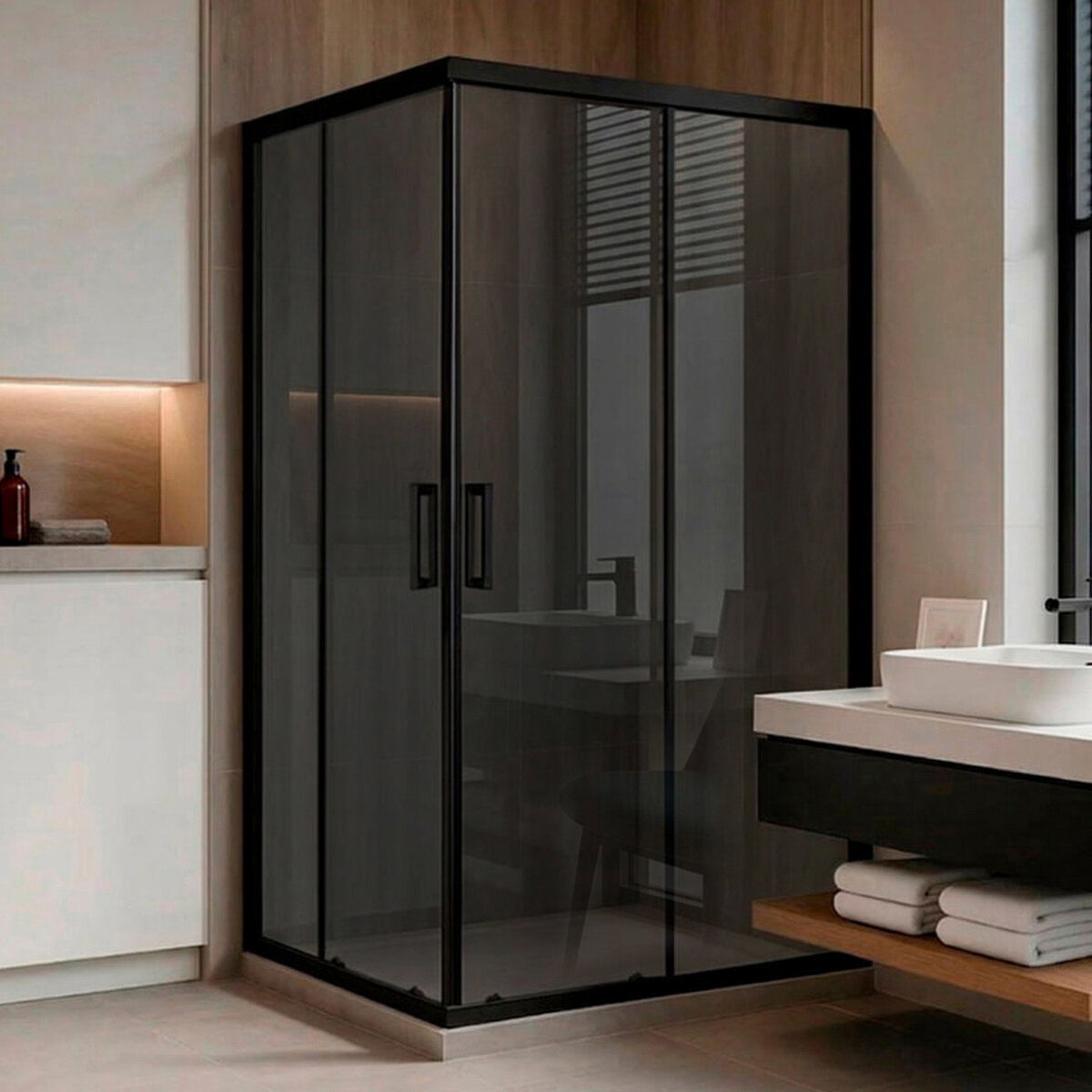 Душевой уголок Royal Bath HPD 105х90 RB9105HPD-G-BL