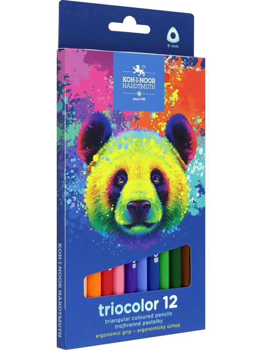 Карандаши цветные jumbo Triocolor Bear, 12 цветов