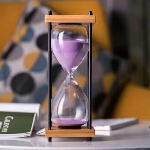 Песочные часы с фиолетовый песком на 60 минут met-purple 60