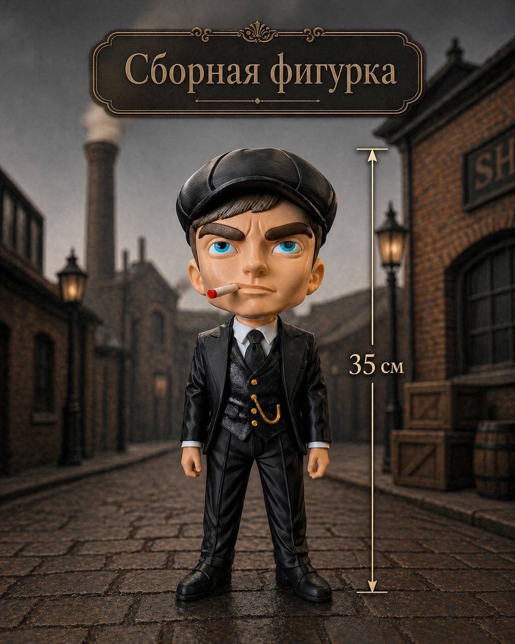 Фигурка Томас Шелби 35 см - сборная модель (конструктор) из сериала Острые козырьки (Peaky Blinders), детализированная модель для коллекции и подарка