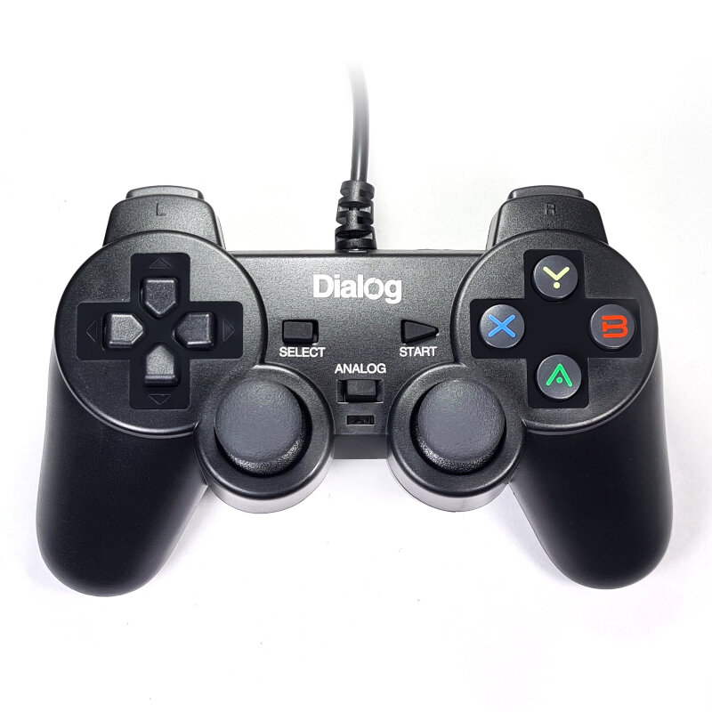 Геймпад с эффектом вибрации XInput DirectInput Dialog GP-A20 Чёрный
