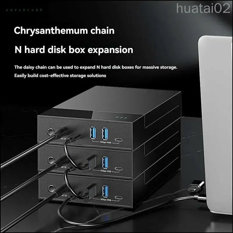 Док-станция USB 3.0 для жестких дисков SATA 2.5/3.5 дюйма до 20 ТБ с быстрой передачей данных