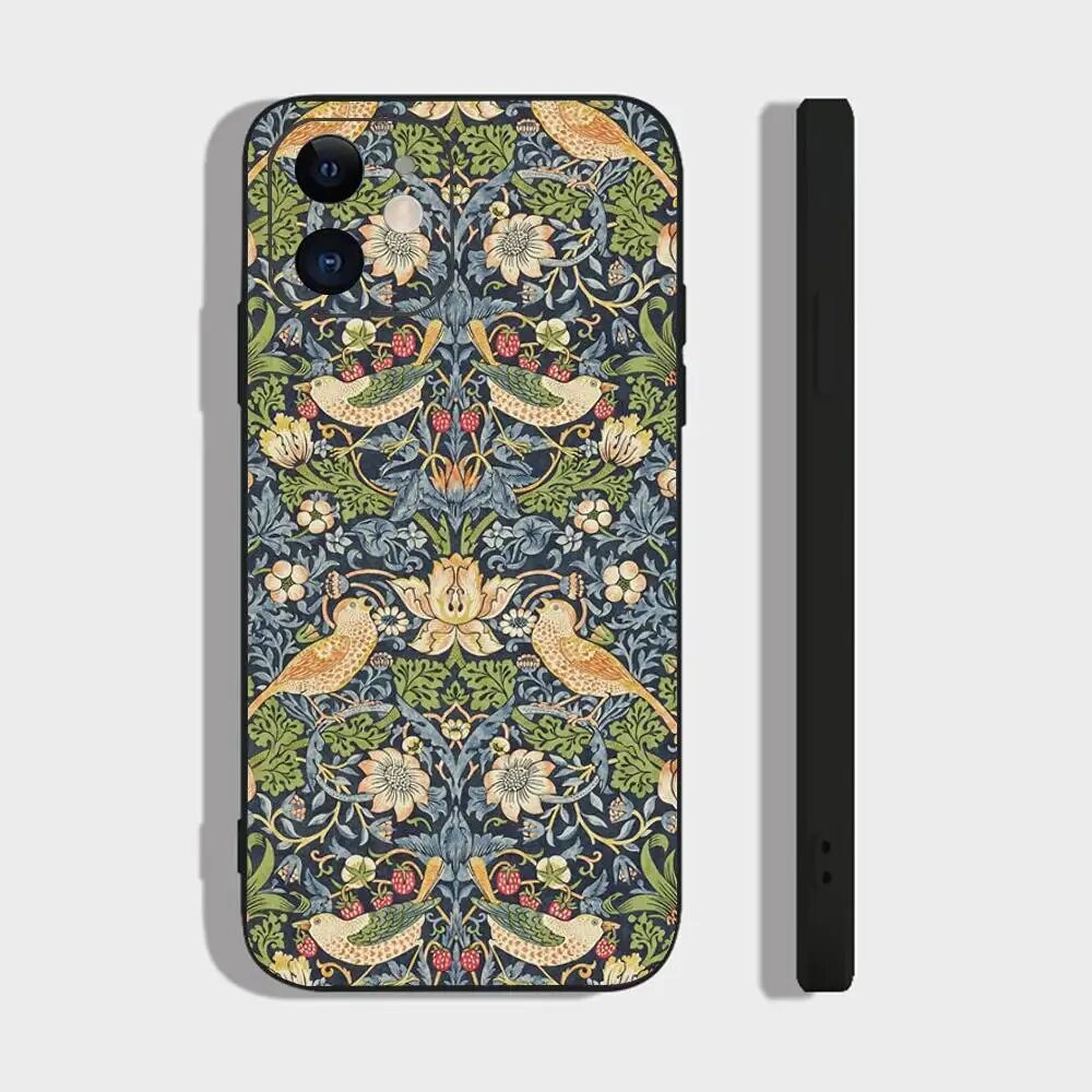 Чехол для телефона с цветочными узорами Уильяма Морриса для iPhone 17 Air 16 15 14 z2, For IPHONE 13
