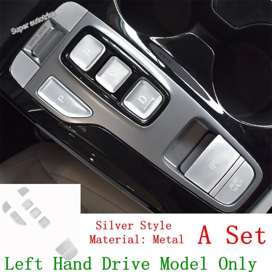 Для Hyundai Tucson NX4 2021-2023 Автомобильный ручной тормоз, стояночный тормоз, кнопка Silver Style