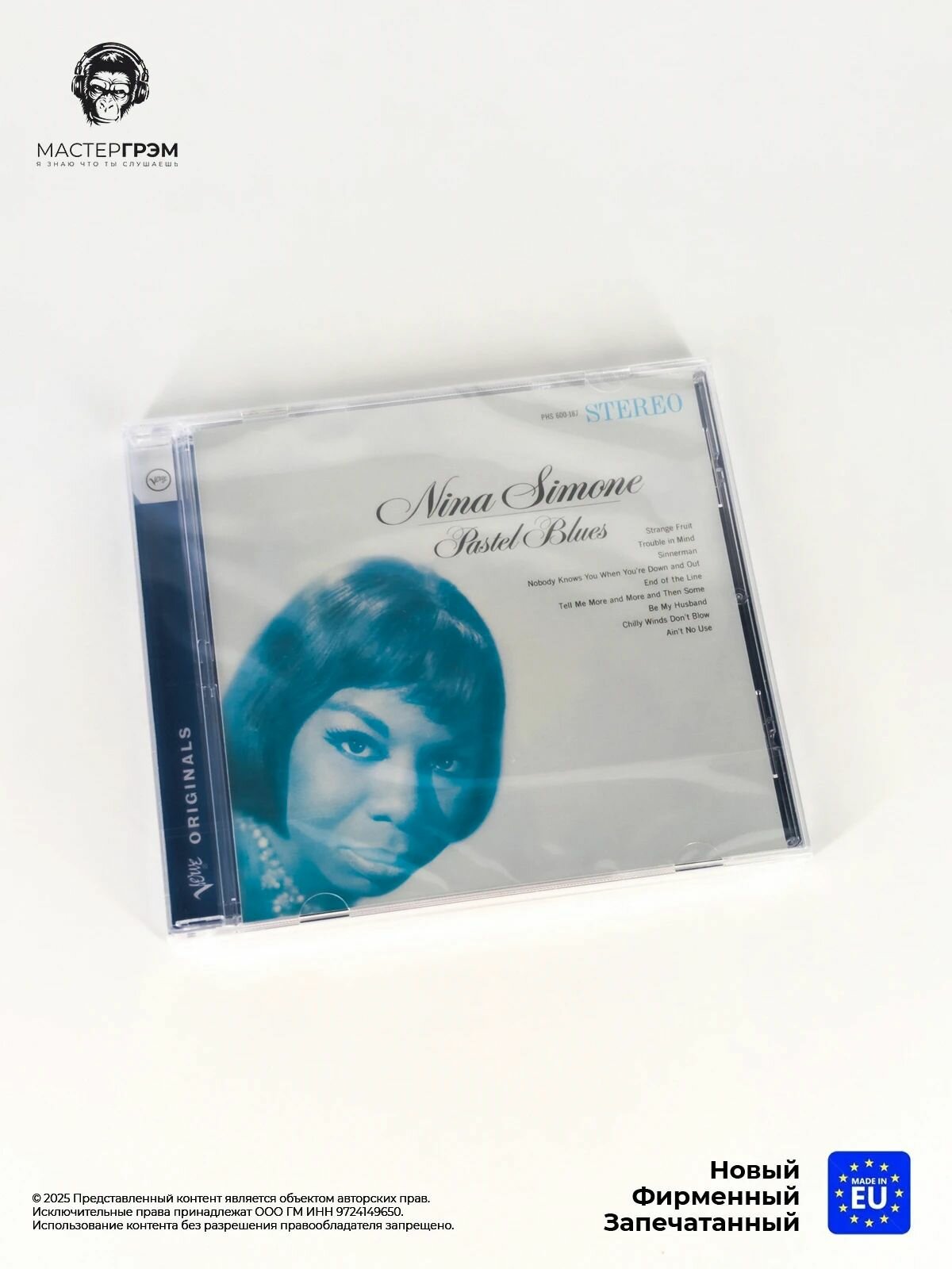 CD диск Nina Simone - Pastel Blues (CD) 2006, Jewel Case