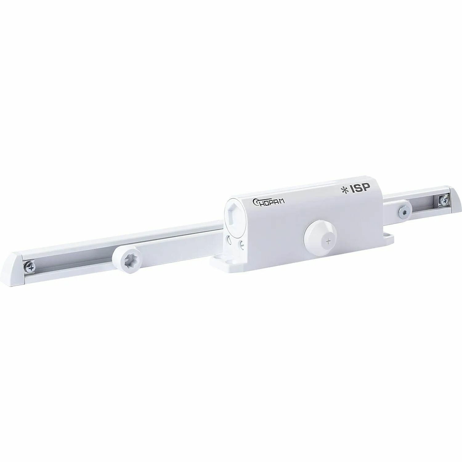 Доводчик дверной Isparus 430 Slider (40 - 100 кг), со скользящей тягой, белый