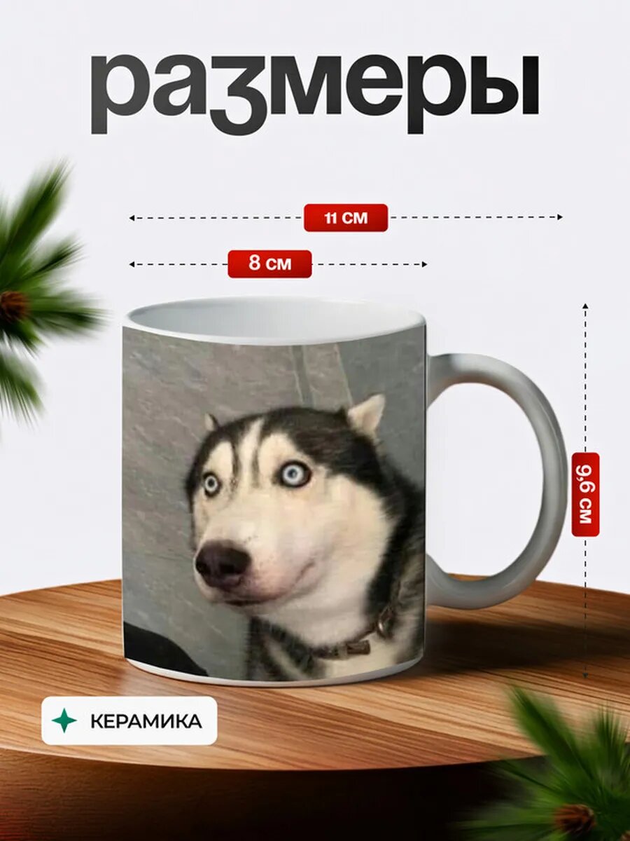 Кружка Хаски 42, — фото 1