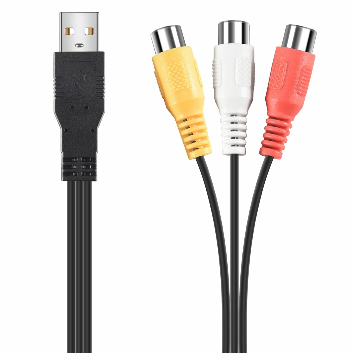 1 Шт. Usb Штекер До 3 RCA Женский Адаптер Аудио Конвертер Видео Av A/V Кабель К Rca Для Hdtv ТВ Телевизионный Провод Шну