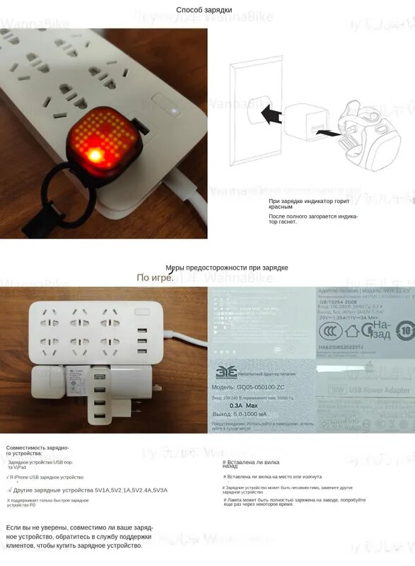 Светодиодная лампа knog. желтая с квадратной формой с высокой яркостью для велосипеда светильник — фото 1