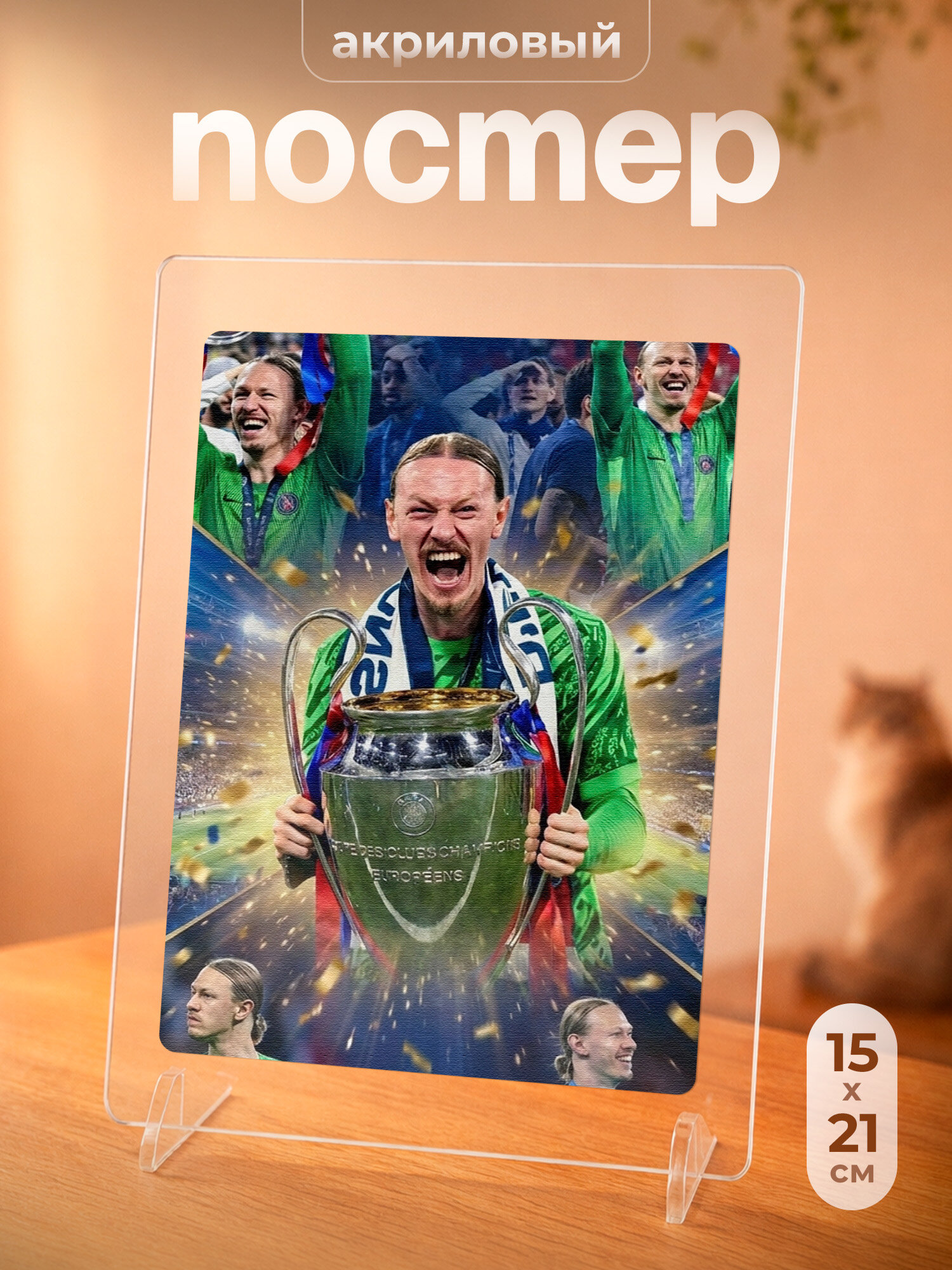 Постер акриловый Лига чемпионов ПСЖ