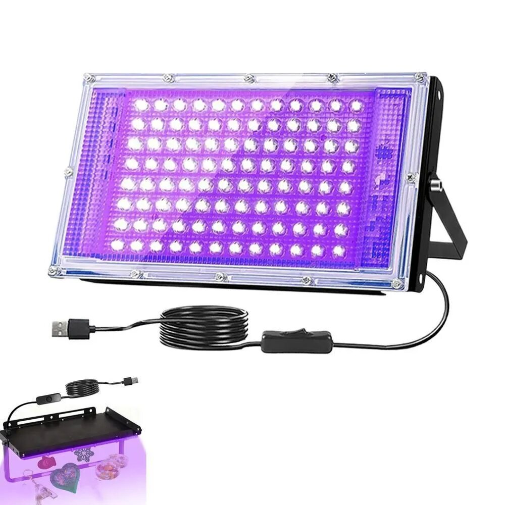 Ультрафиолетовый сценический светильник UV USB фиолетовый атмосферный светильник