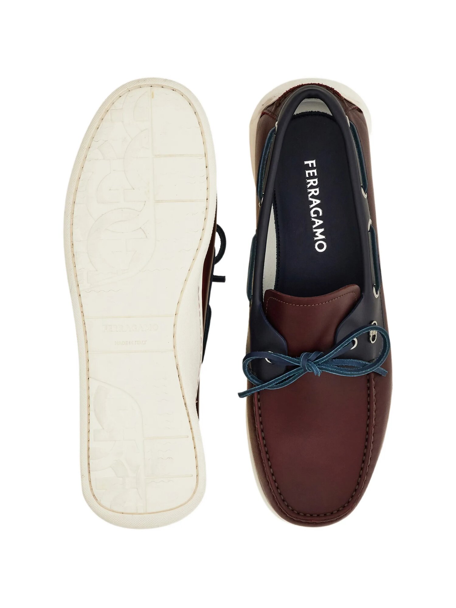 Лоферы Salvatore Ferragamo Boat loafers, размер 40, brown — фото 1
