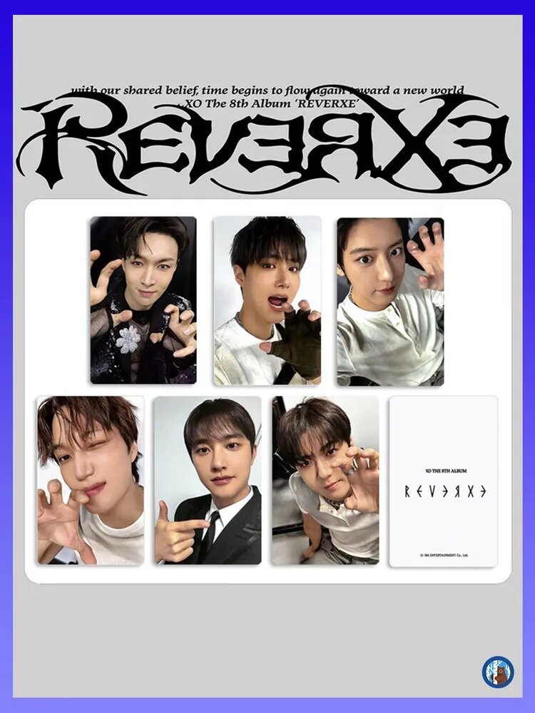 Карточка EXO (REVERXE showcase, Набор 6 штук, Коллекционная, Подарочная)
