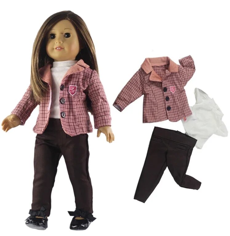 Комплект одежды для 18-дюймовой куклы A90 3Pcs Clothes