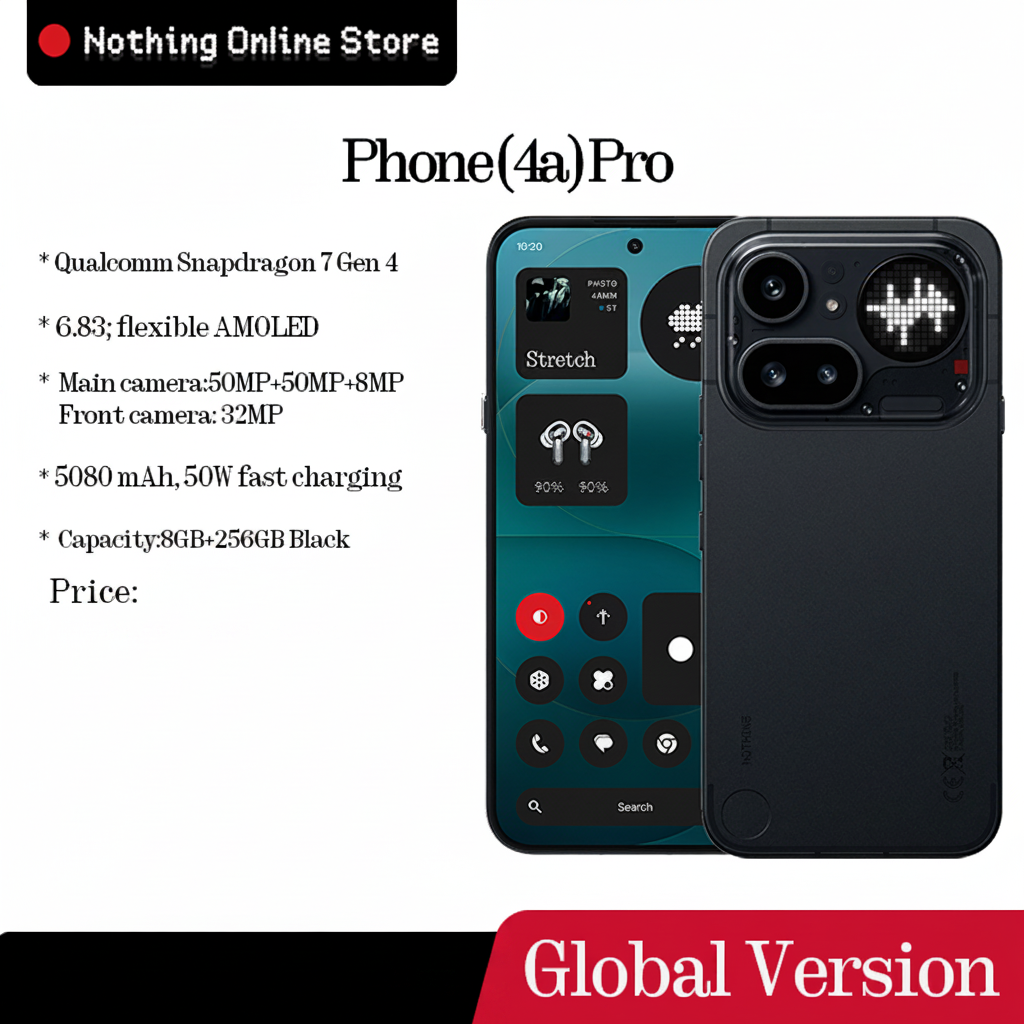 Смартфон NOTHING Phone (4a) Pro, 8/256ГБ, global