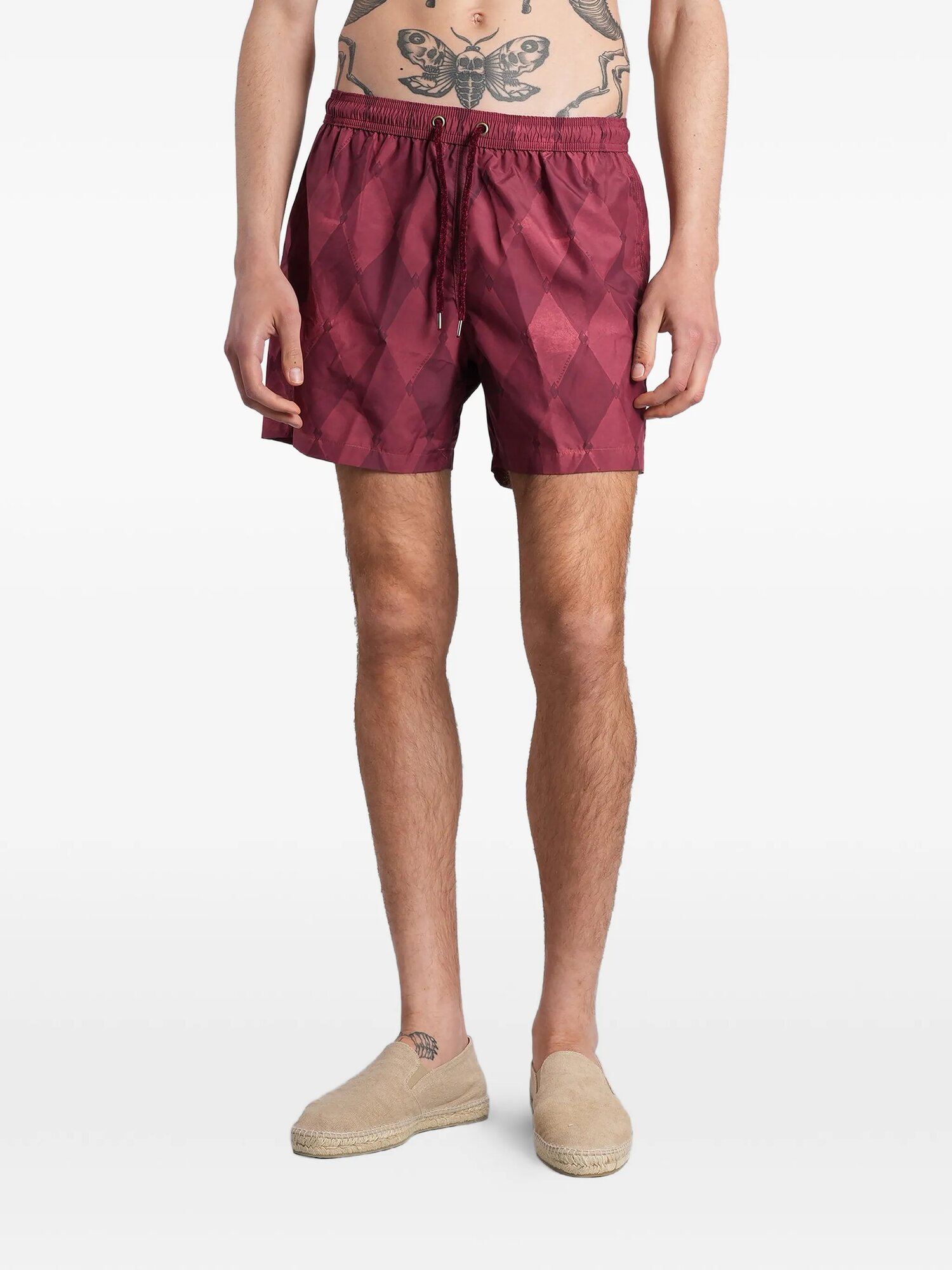 Шорты для плавания Argyle-print swim shorts