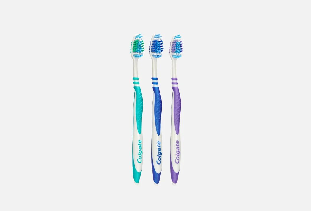 Colgate Зиг Заг Набор зубных щеток средней жесткости 3шт