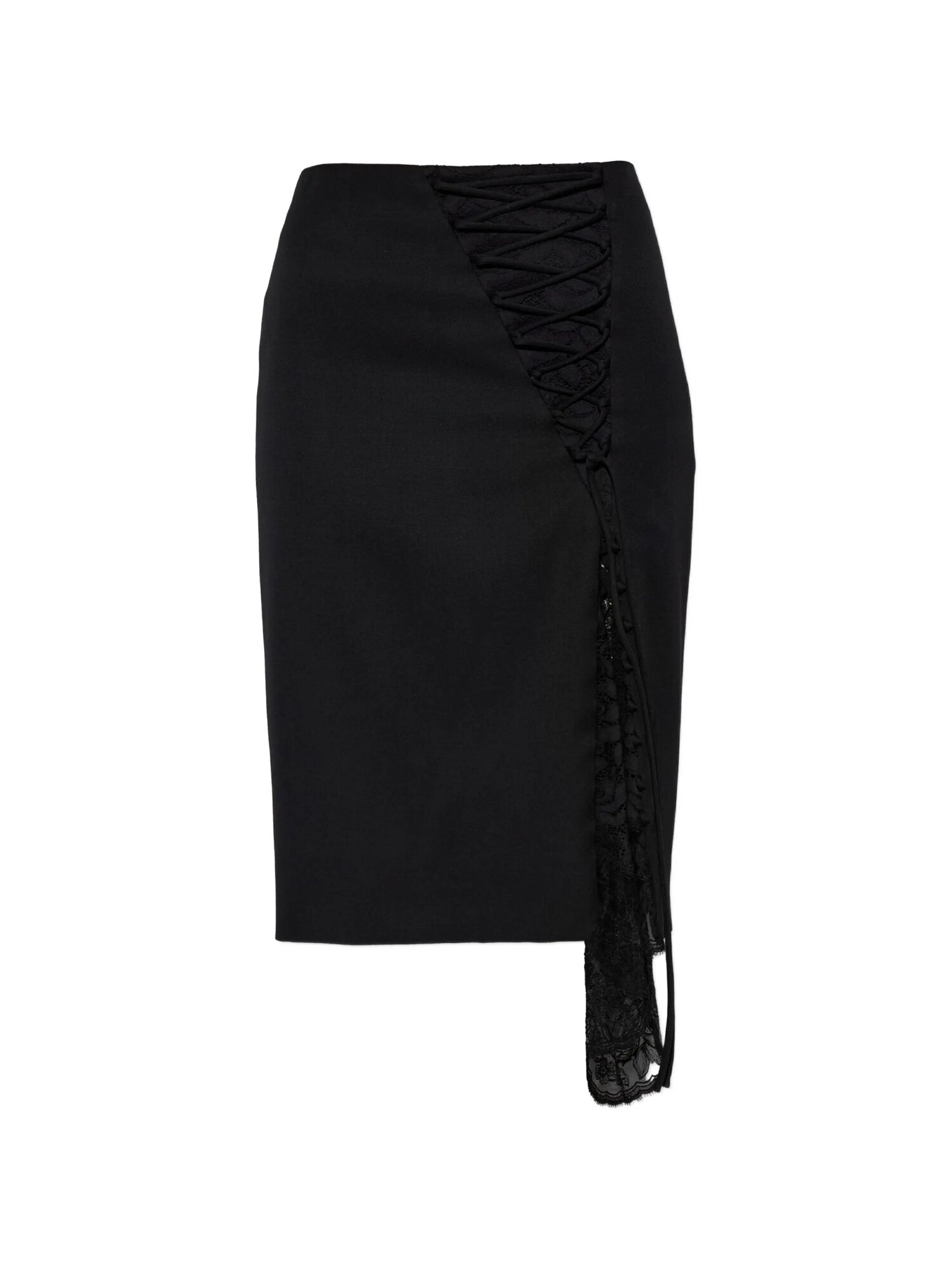 Юбка Lace-insert pencil midi skirt
