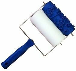 Декоративный Жесткий Резиновый Валик дамаск Stmdecor EL005A(025Y) с Подставкой 15см.