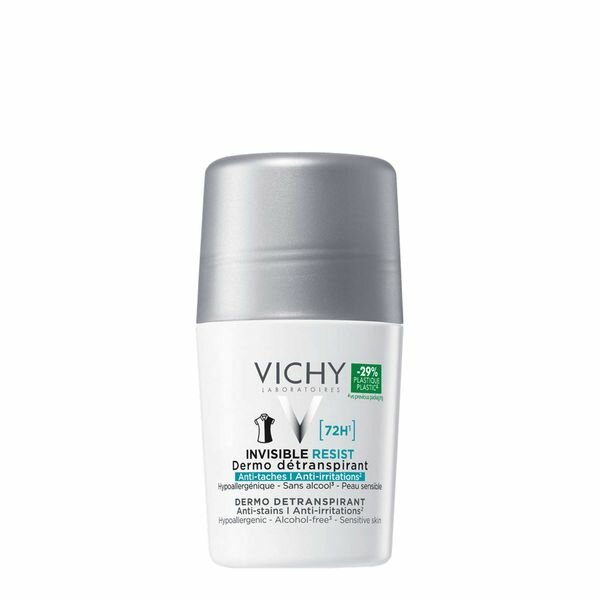 Дезодорант-антиперспирант Invisible Vichy/Виши ролик 50мл