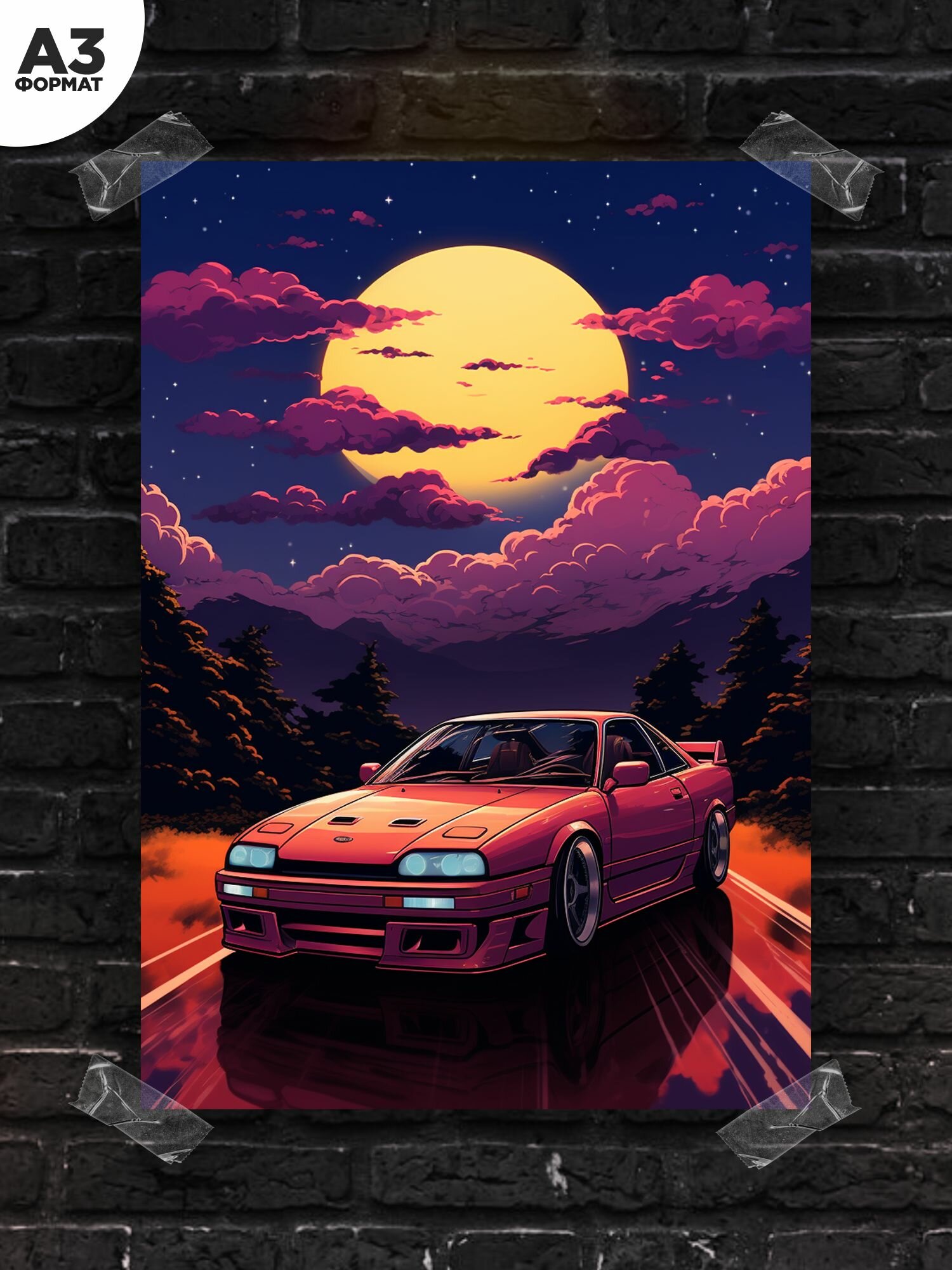 Постер JDM, Японский стиль, Машина