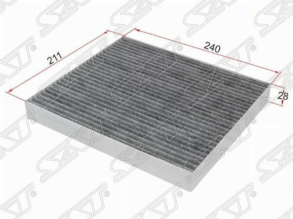 Фильтр салонный SAT ST-97133C5000-U Hyundai Palisade 18-25, Kia Sorento 14-20