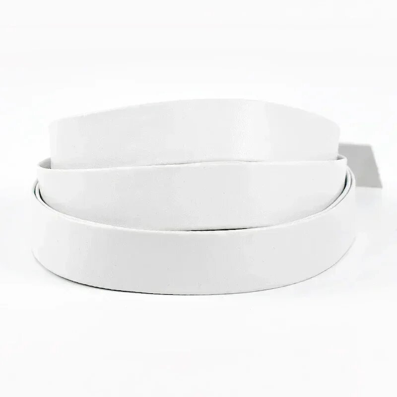 Meetee кожаная лента 5-30 мм 10 м Белый, RD006-White, 30mm