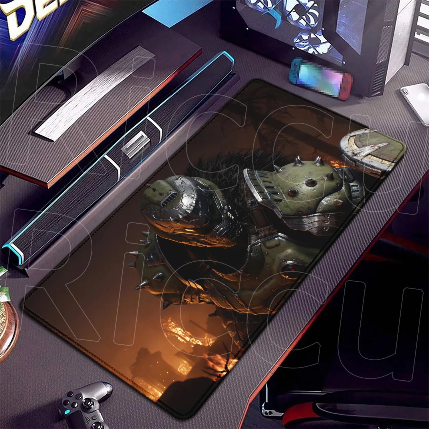 Riccu коврик для мыши D-Doom, 400x900 мм, HD 3