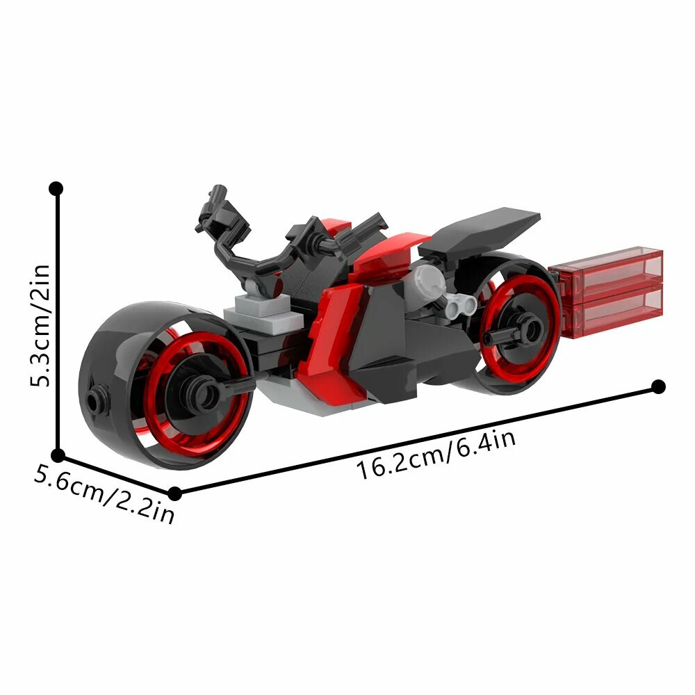 Gobricks Moc Tron Are Moto строительные блоки 76/574 шт
