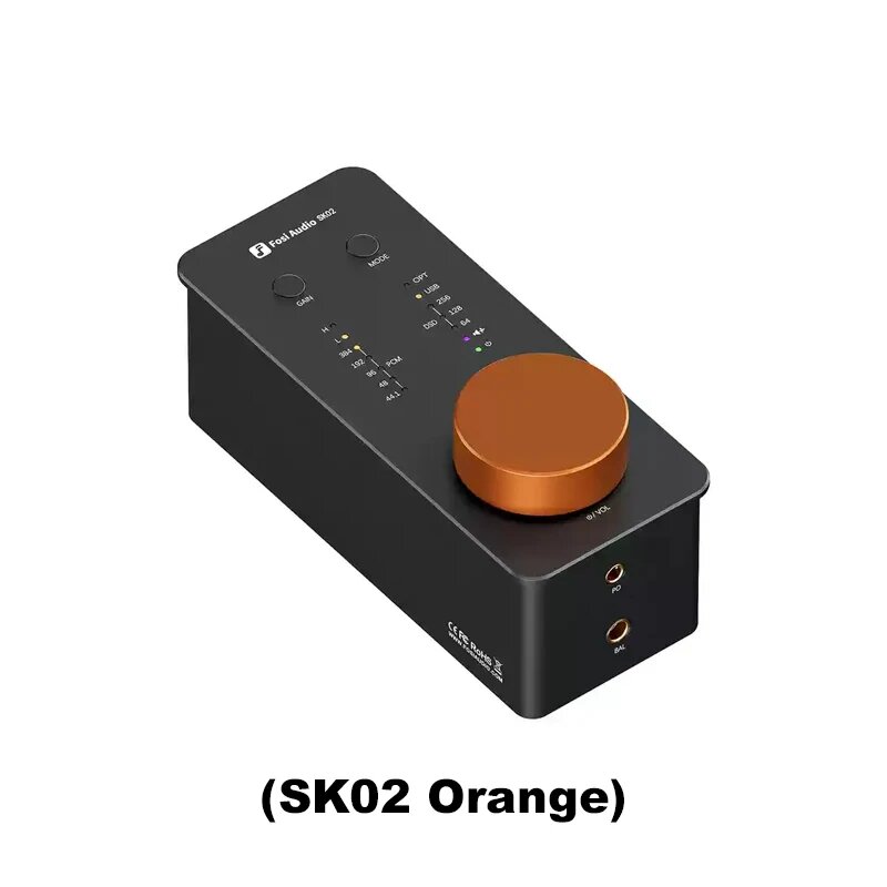 Fosi Audio SK02 Мини ЦАП Усилитель для наушников SK02 Orange