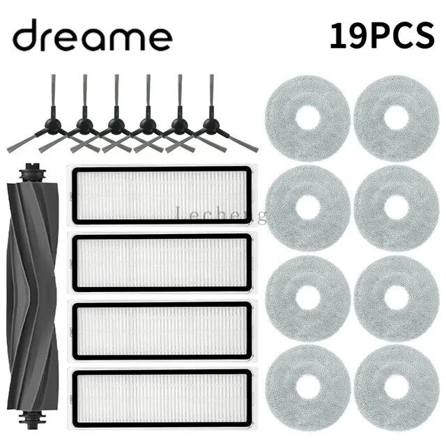 Аксессуары для Dreame L10S Pro Gen 2 RLL42SDA основная щетка, боковая, HEPA-фильтр, тряпка для швабры щетки фильтры тряпки запчасти