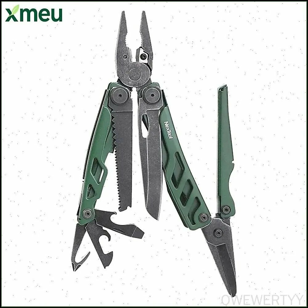 Эксклюзивный мультиинструмент Nextool Flagship Pro в зеленом цвете, 16 функций