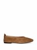 Балетки Suede almond-toe ballet flats