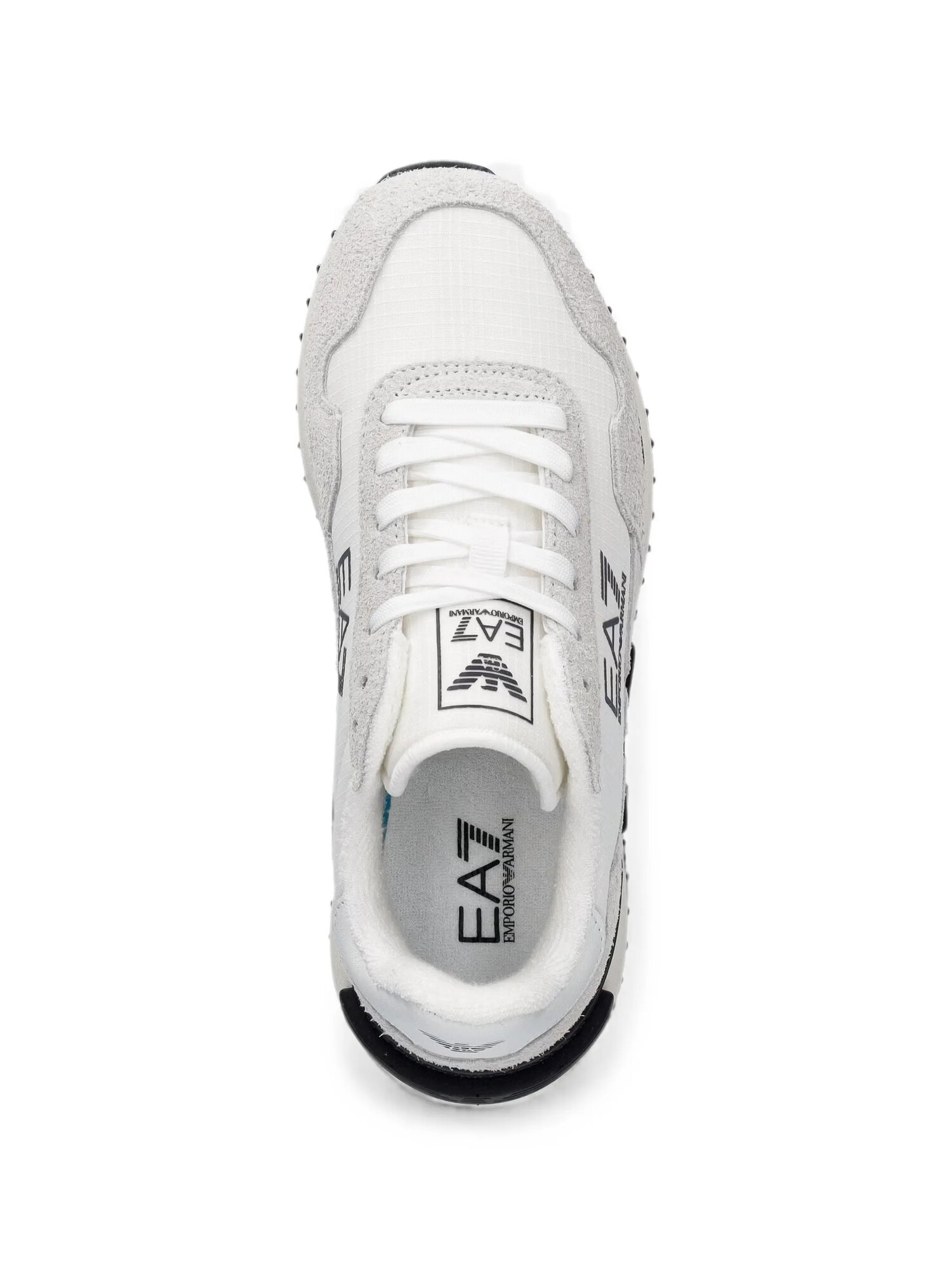 Кроссовки EA7 EMPORIO ARMANI Logo-print panelled sneakers, размер 4 — фото 1
