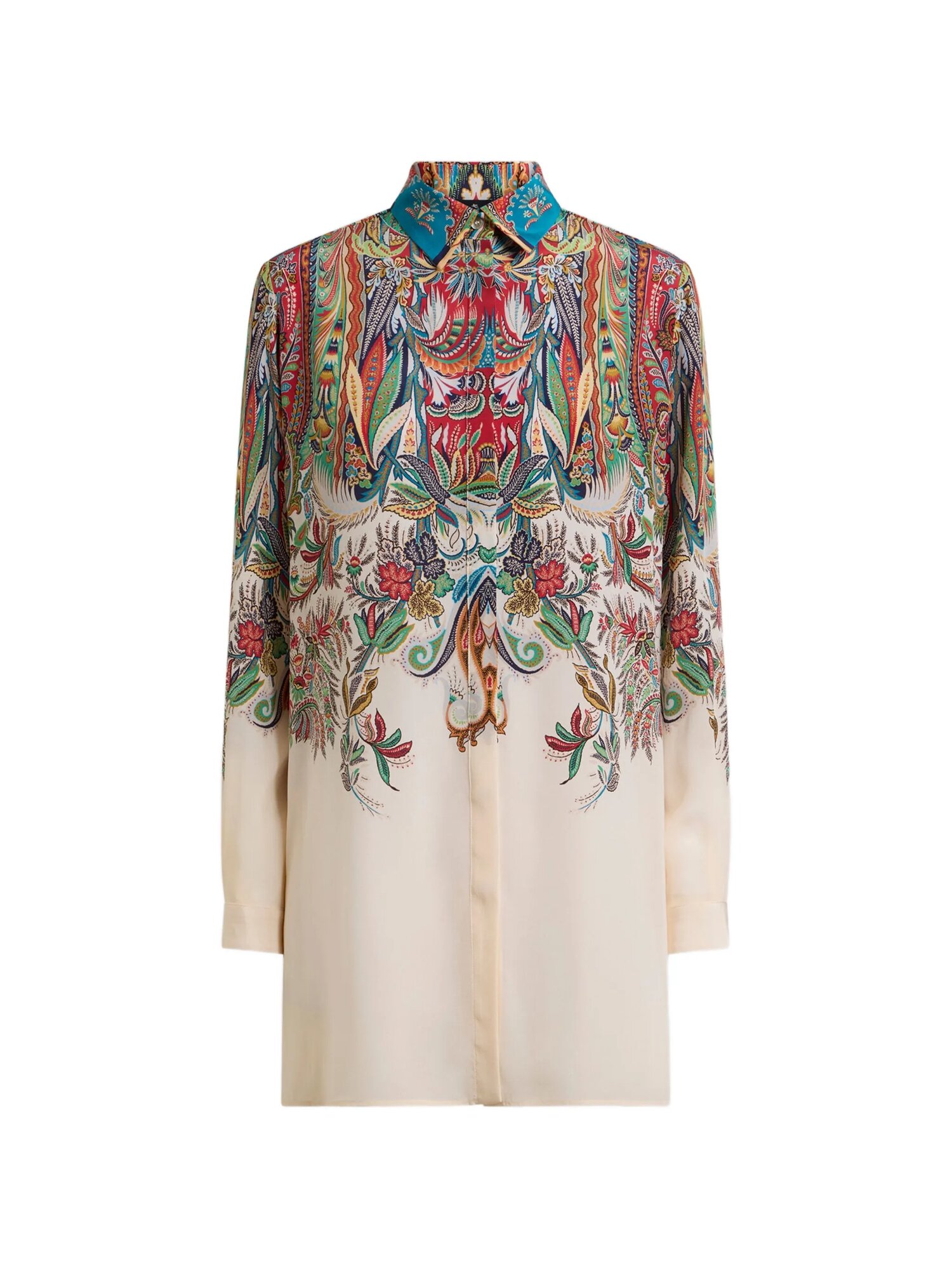 Рубашка Paisley-print silk shirt