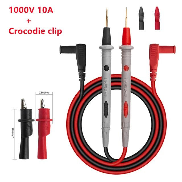 Провод для мультиметра Jarhead 10A, 1000V, Crocodie Clip