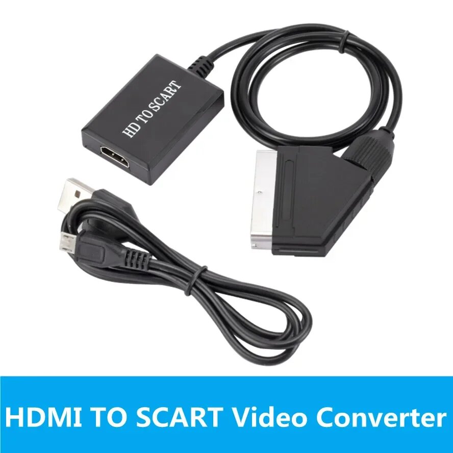 GRWIBEOU HDMI-SCART адаптер видео аудио конвертер