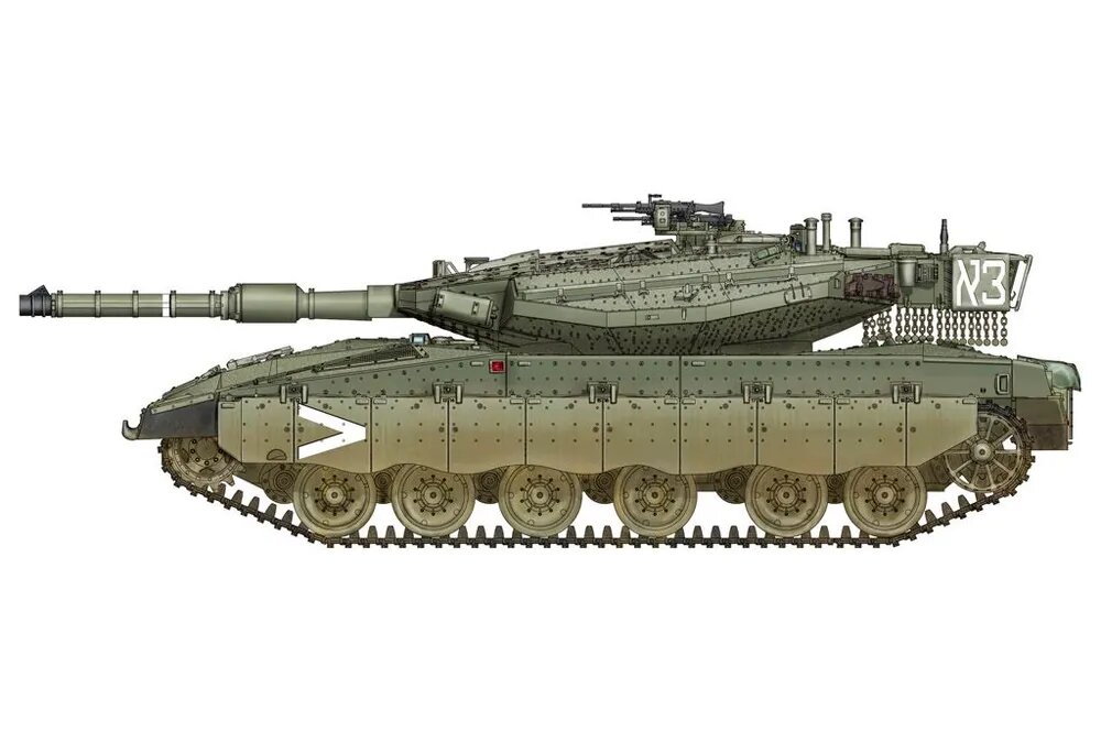 HobbyBoss 8291 6 1/72 Израильский танк Mekava 3D