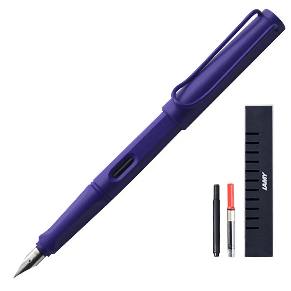 Ручка Lamy Safari фиолетовая F (0.5-0.6 мм) с подарочной коробкой