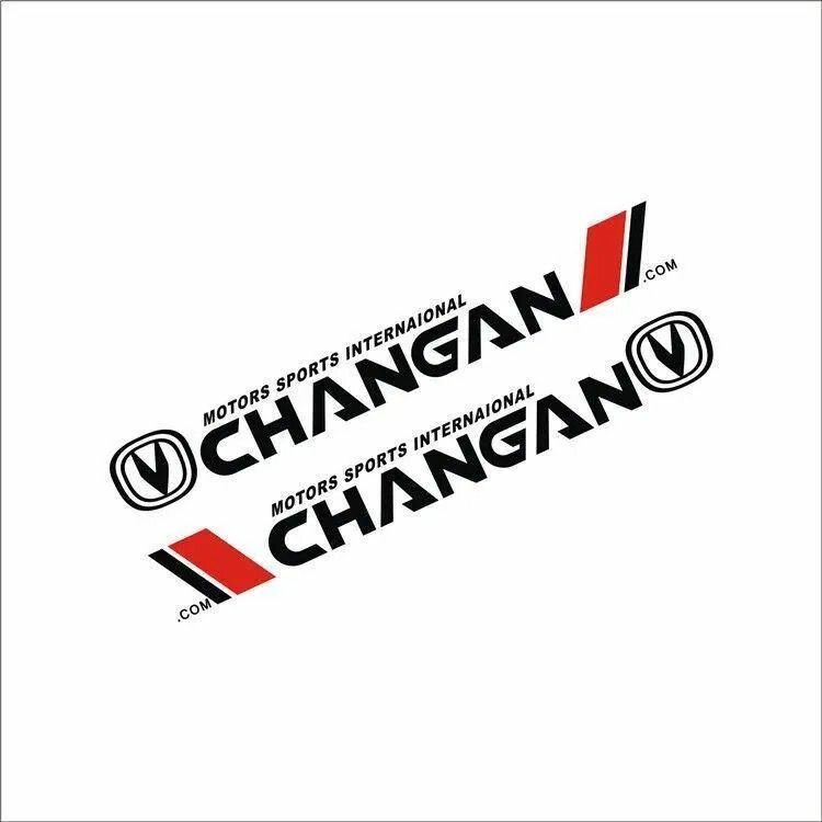 Стикеры с логотипом Chang'an для бампера или стекла 2шт
