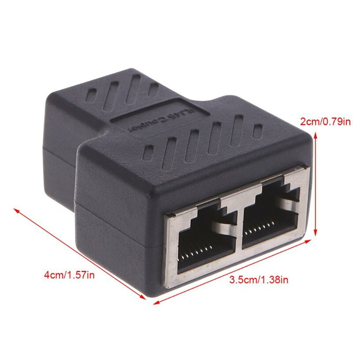 1-2-канальный сетевой кабель LAN Ethernet RJ45 женский разветвитель разъем адаптер Q1JC