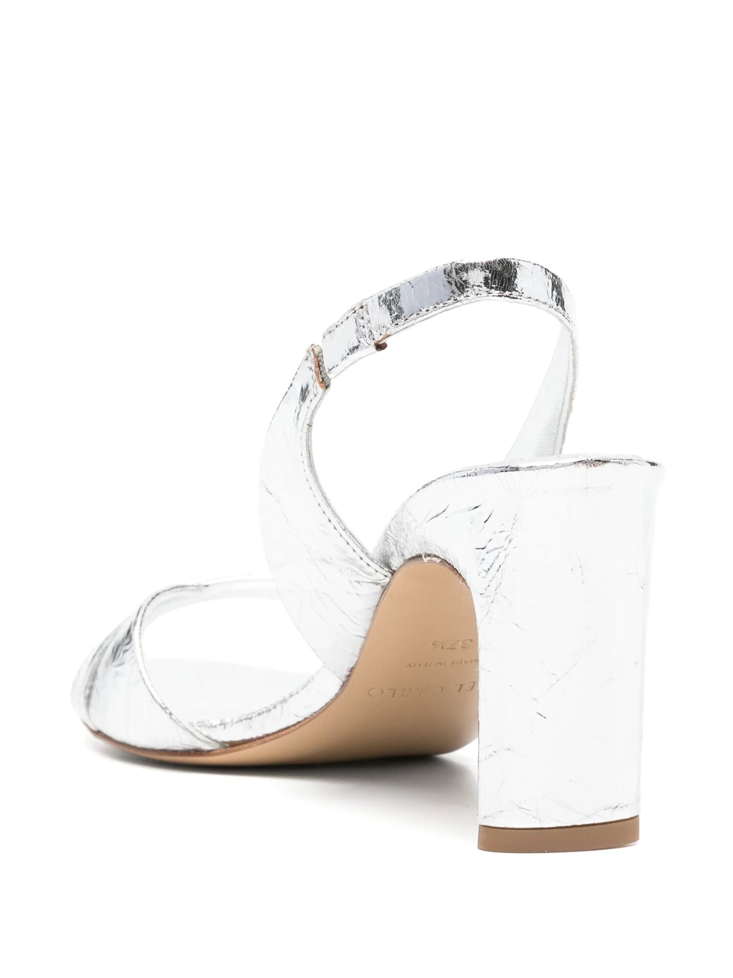 Босоножки DELCARLO Metallic slingback sandals, размер 38, Silver — фото 1