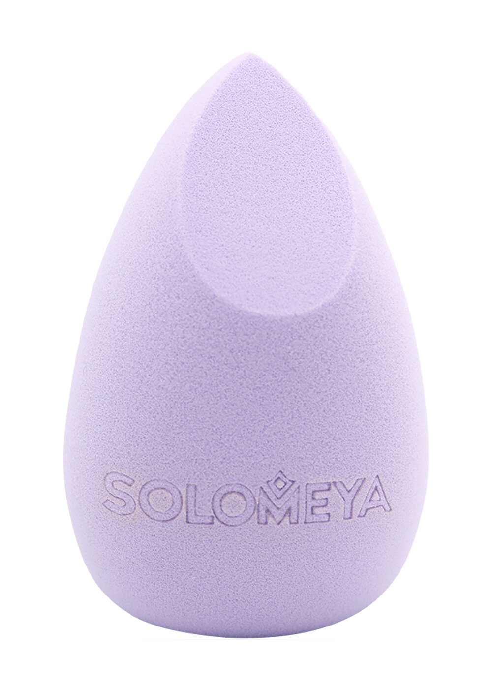 SOLOMEYA Спонж для макияжа с двойным срезом вытянутый светло-фиолетовый
