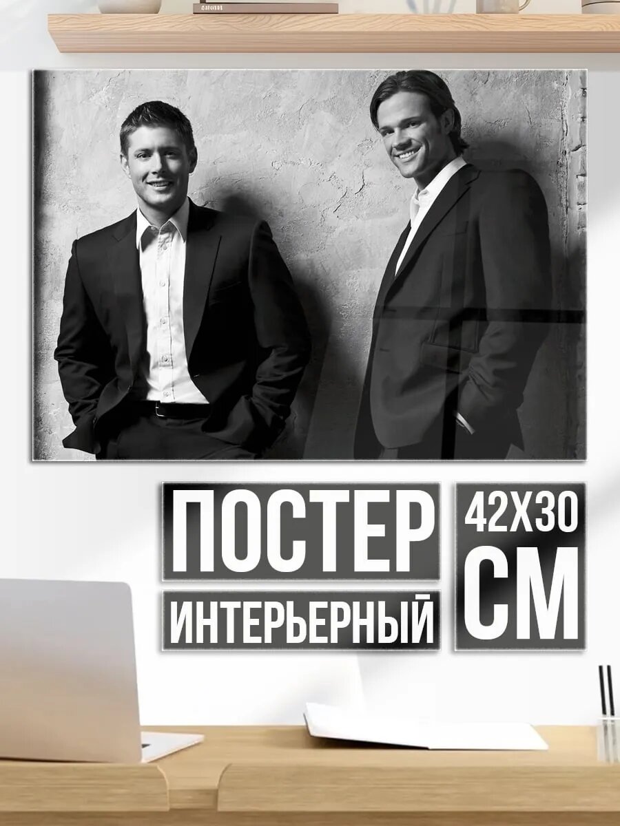 Плакат постер Два брата в костюмах